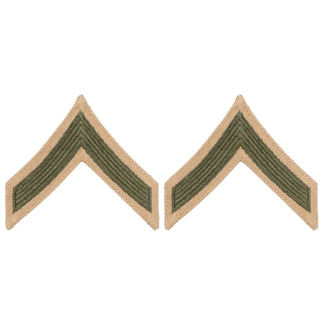 U.S. Marine Corps USMC Private First Class (PFC) E-2 Rank Chevron Patc ...