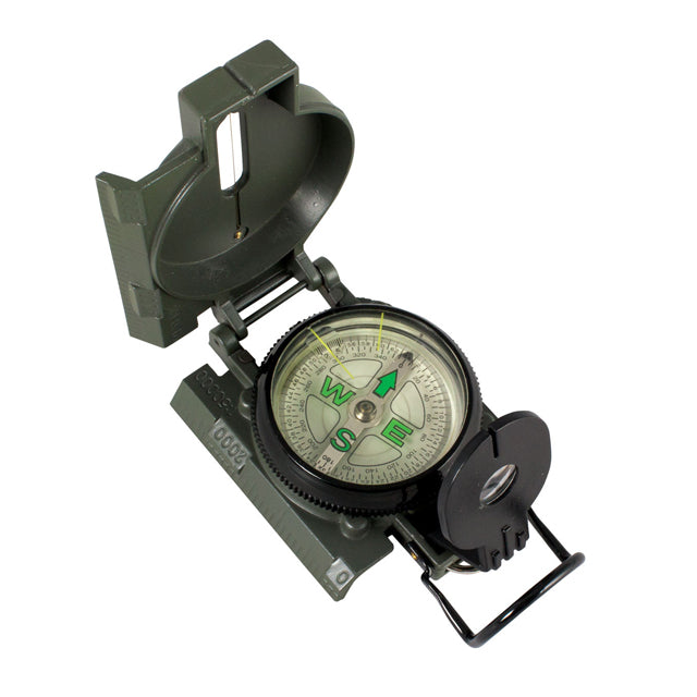 Military Marching Navigational Compass OD Green STARS N STRIPES CO